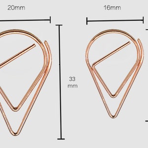 10 Green Paper Clips Teardrop Paperclips Planner Journal - Etsy UK