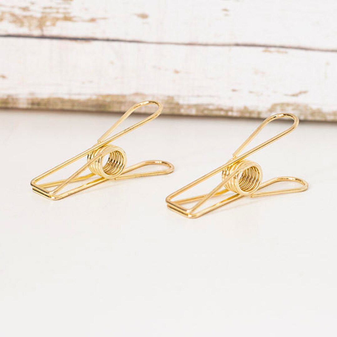 2pcs Vintage Gold Fishtail Clip Binder Clip 3 Size to - Etsy UK