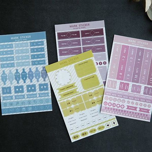 Index Stickers - Etsy