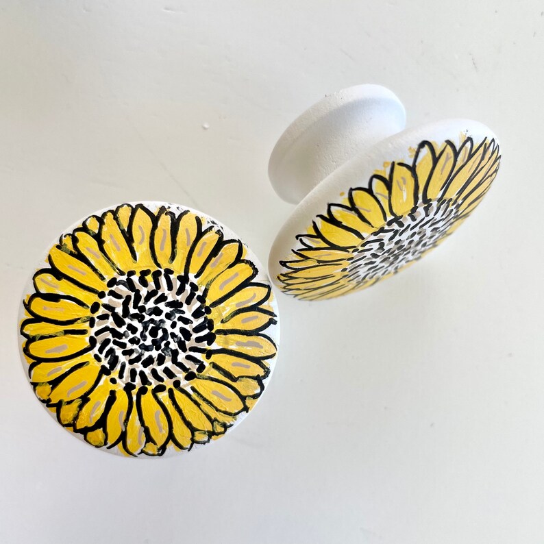 Sunflower Knobs Perfect for Flower Nature Theme Nursery or | Etsy