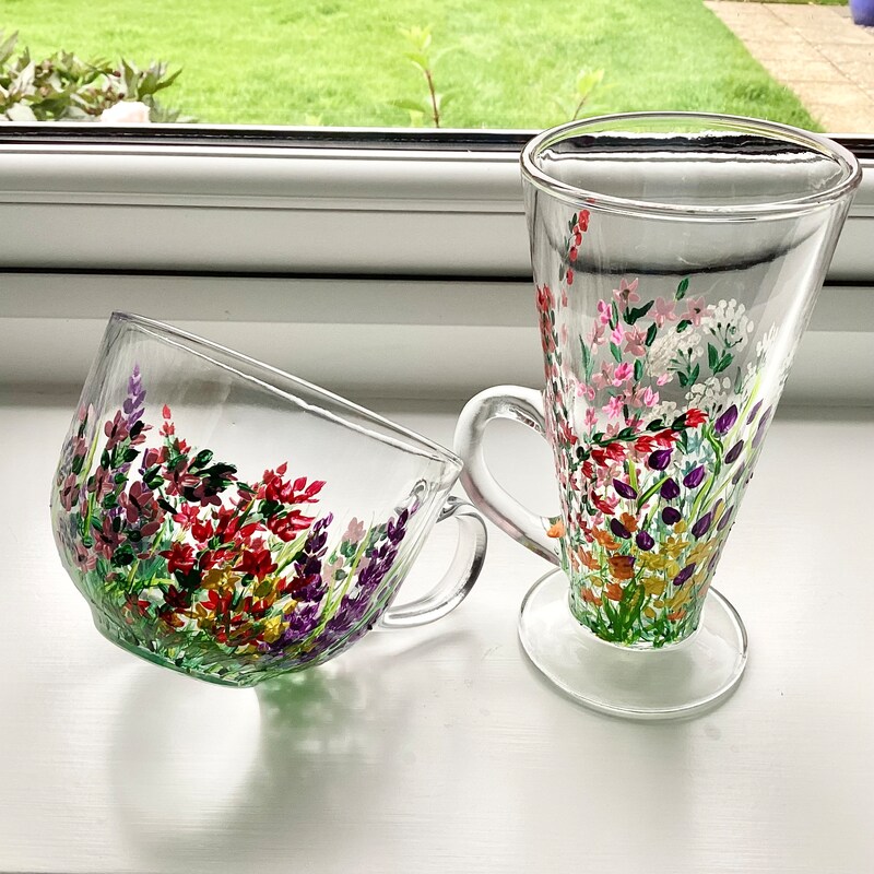 Hand Painted Cups - Etsy