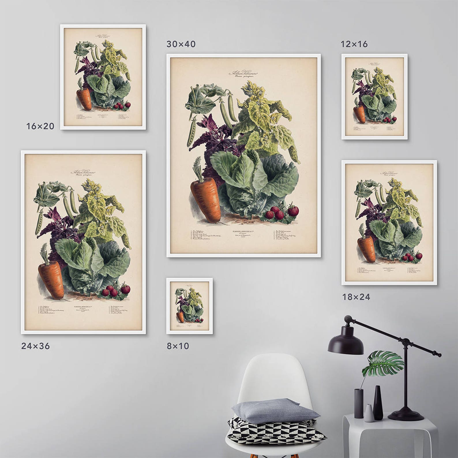 Botanical Print Set of 4 Botanical Print Set Botanical - Etsy UK