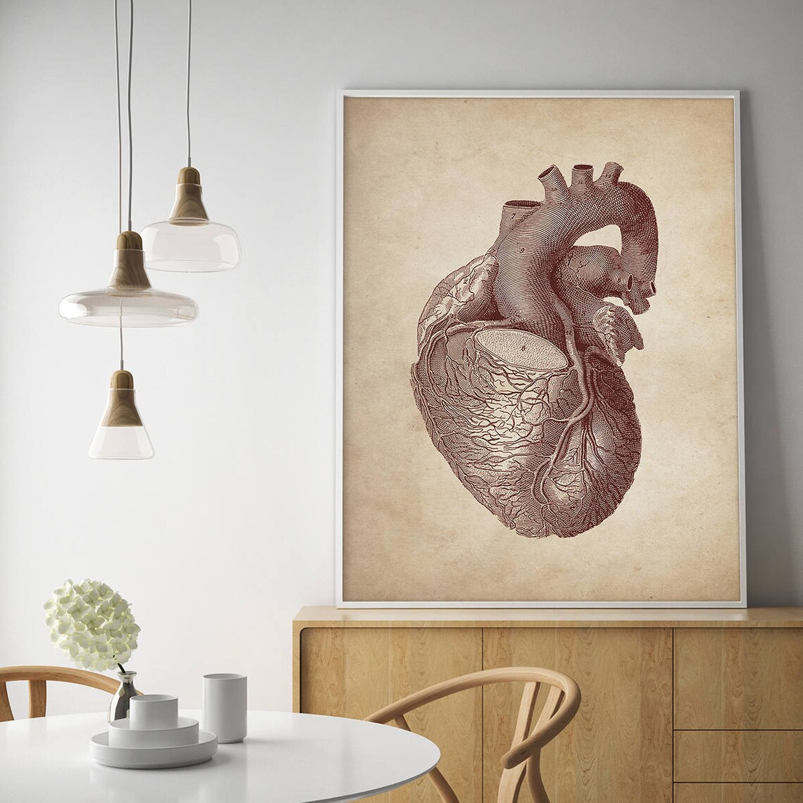 Heart Print Anatomy Print Anatomy Poster Cardiology Decor - Etsy