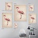Flamingo Posters Framed Print Set Pink Flamingo Print Large - Etsy