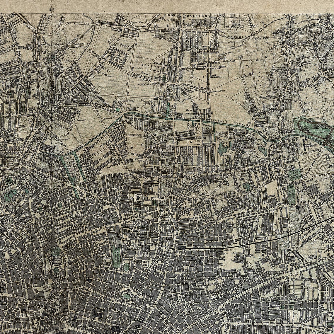 London Map Print Old London Map Antique Map London England - Etsy