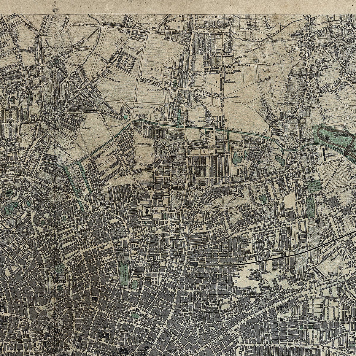 London Map print Old London map Antique map London England | Etsy