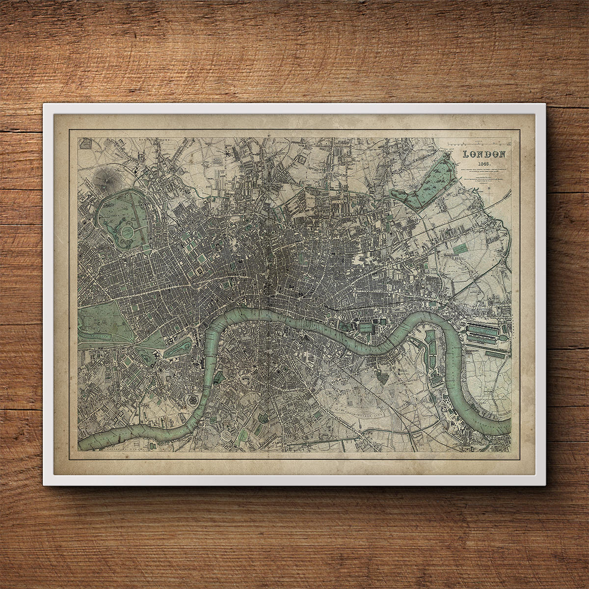 London Map print Old London map Antique map London England | Etsy