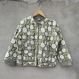 Beautiful Indian Hand Block Print Work Quilted Jacket , Coats ,new ...
