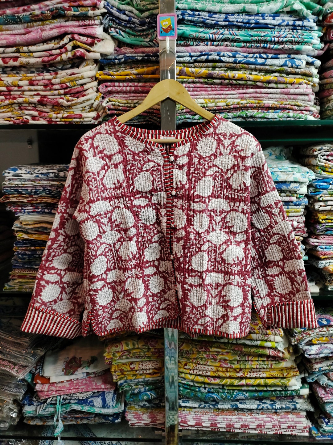 Indian Handmade Vintage Quilted Jacket , Coats ,new Style, Boho, Cotton ...