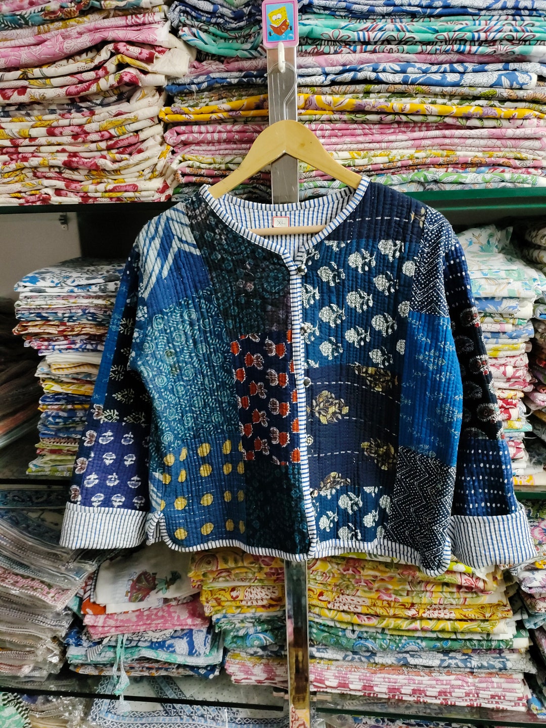 Indian Handmade Vintage Quilted Jacket , Coats ,new Style, Boho, Cotton ...