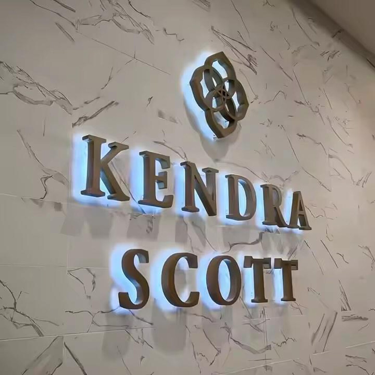 Custom Illuminated Signage, Backlit Stainless Steel Logo, Led Sign for ...