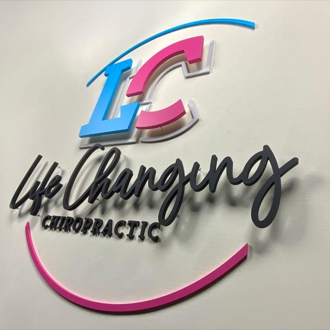 Stainless Steel Floating Sign, Metal Modern Letters, Custom Business ...