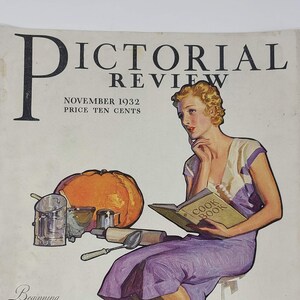 Gorgeous and Stylish Pictorial Review Magazine, 1932 November, Earl ...