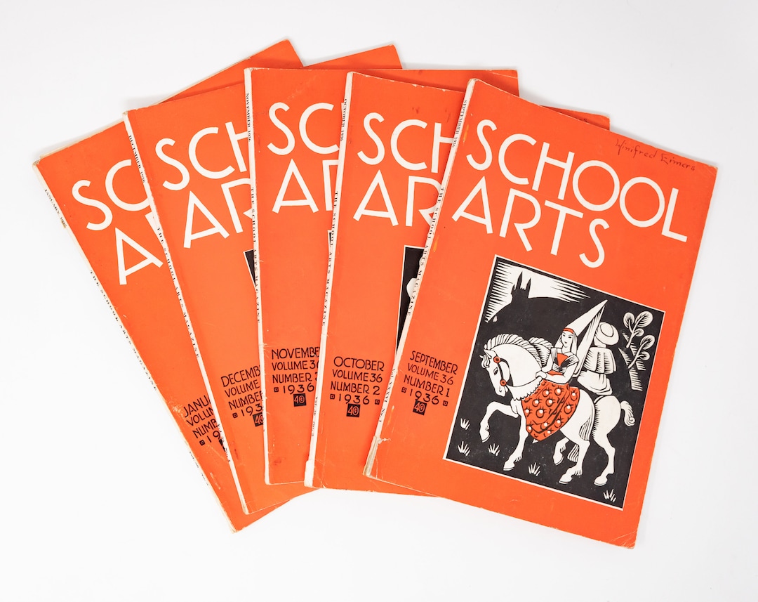 Selection of "school Arts" Magazine, Creativity, Arts and Crafts, сю ...