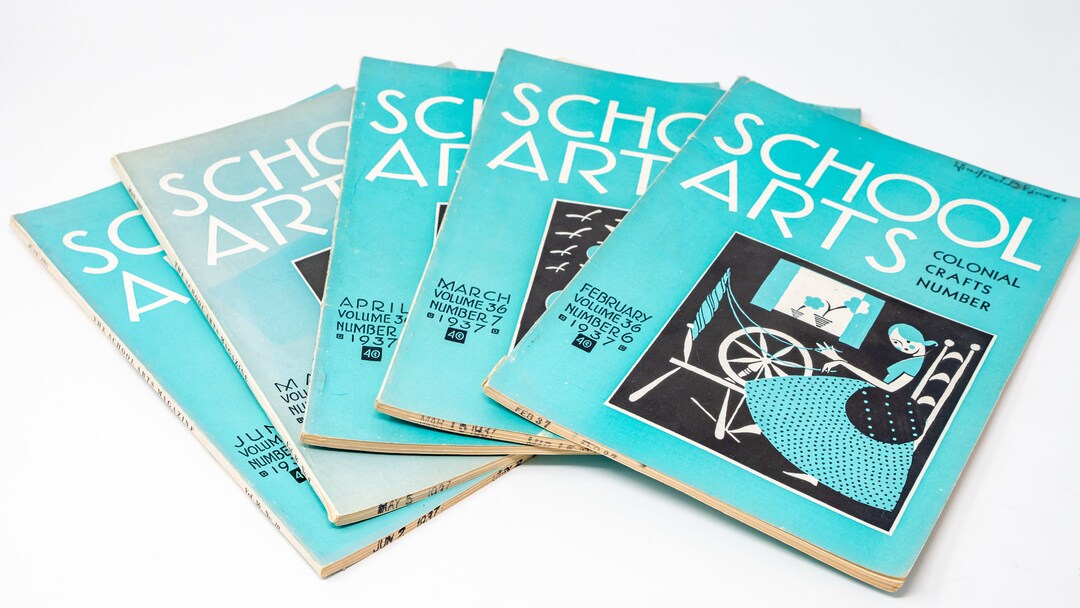 Selection of 1937 "school Arts" Magazine, Creativity, Arts and Crafts ...