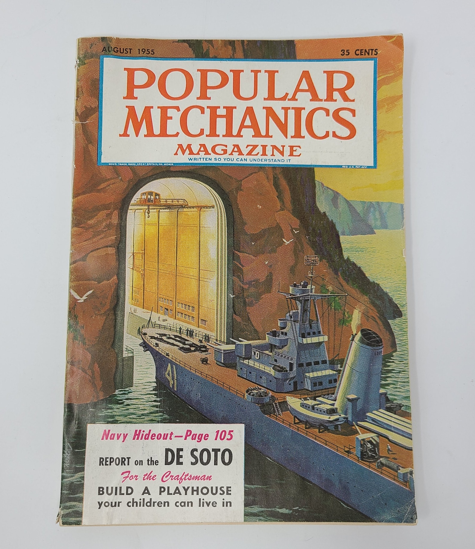 Vintage Popular Mechanics Magazine 1955 August Issue navy Hideout - Etsy UK