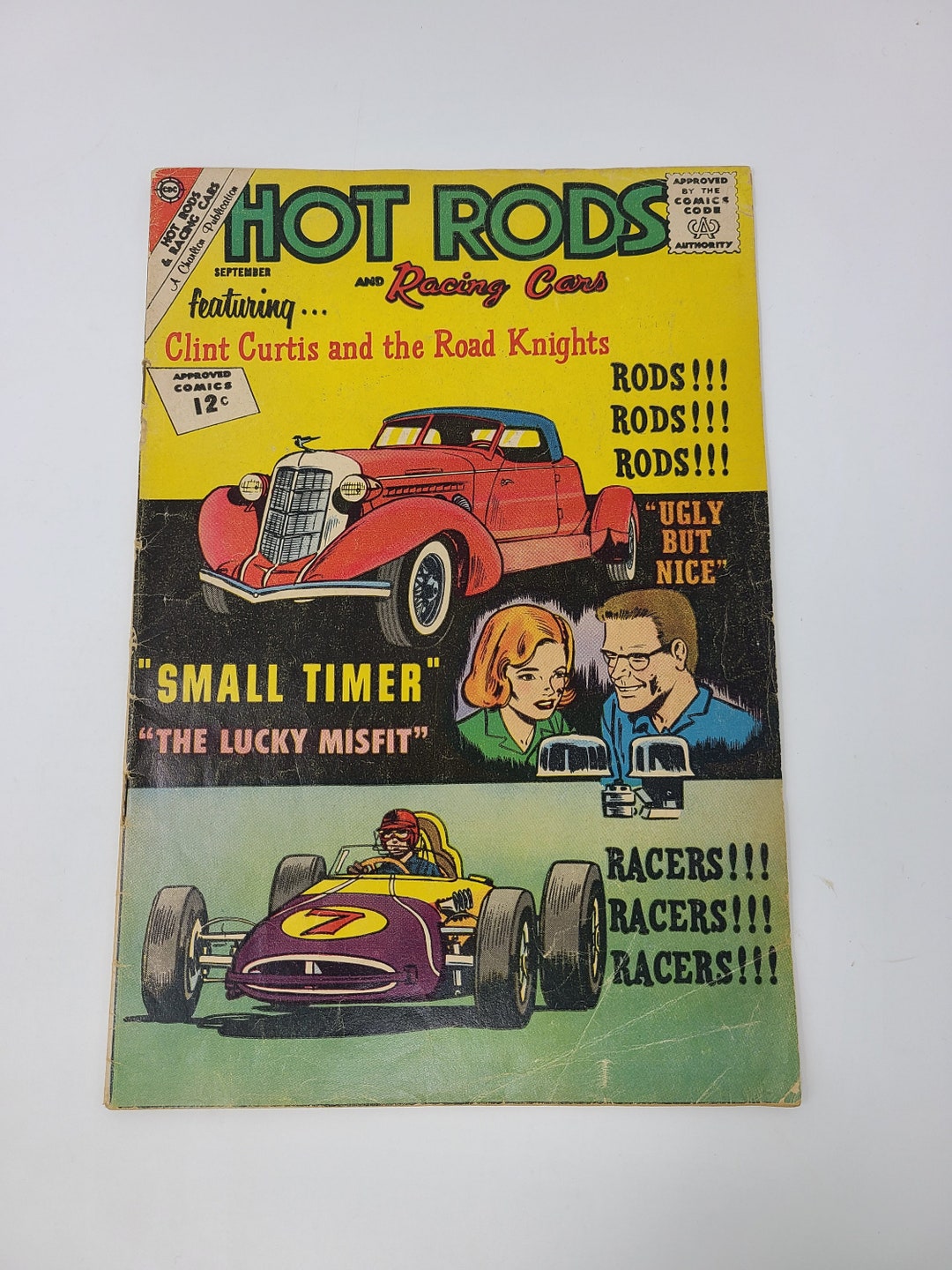 Vintage Hot Rods 1969 Comic Magazine HOT RODS and Racing Cars #59 (sep ...
