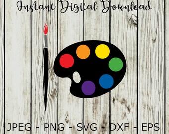 Paint svg | Etsy