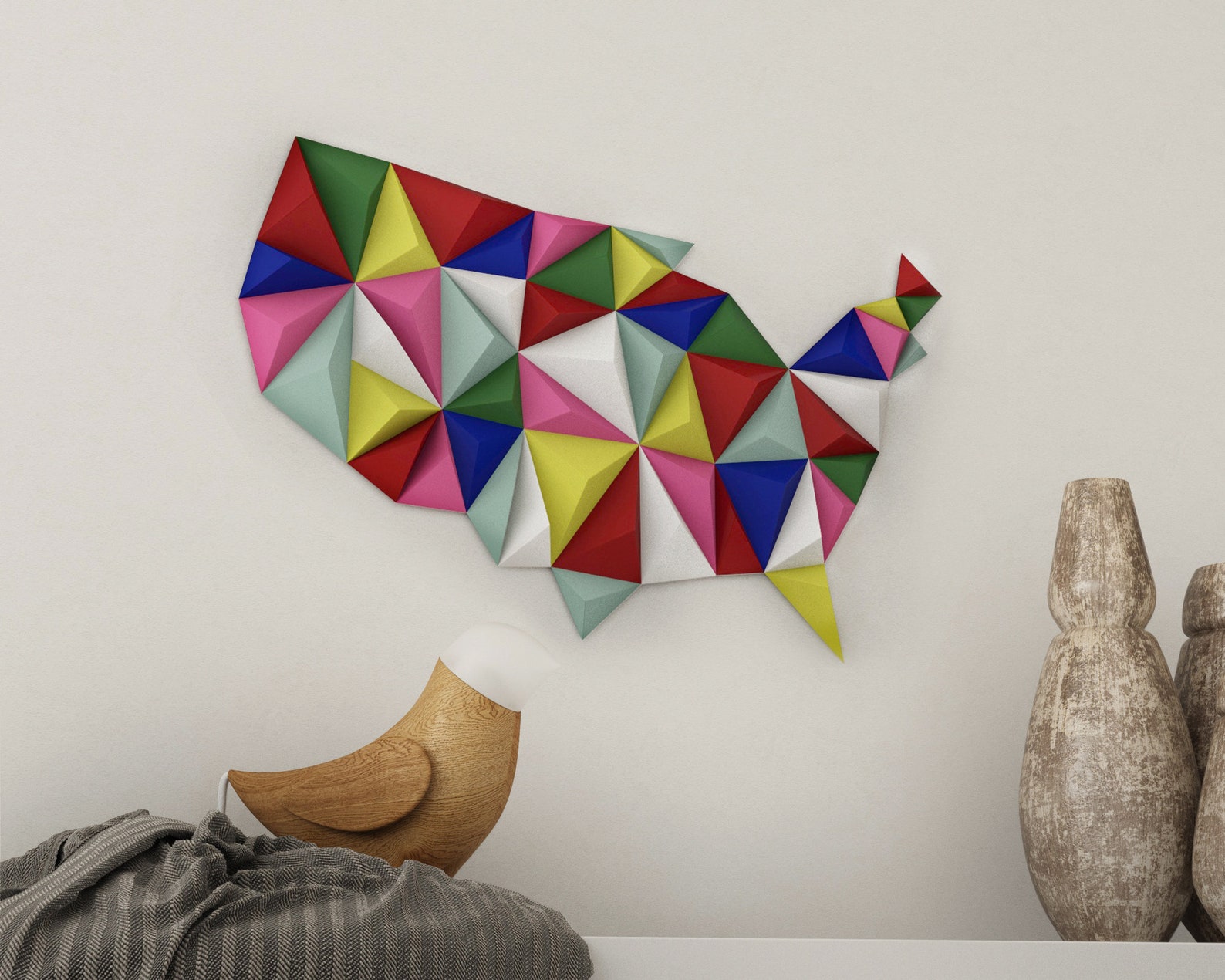 Papercraft USA, Papercraft Map, World Map, USA Papercraft - Etsy