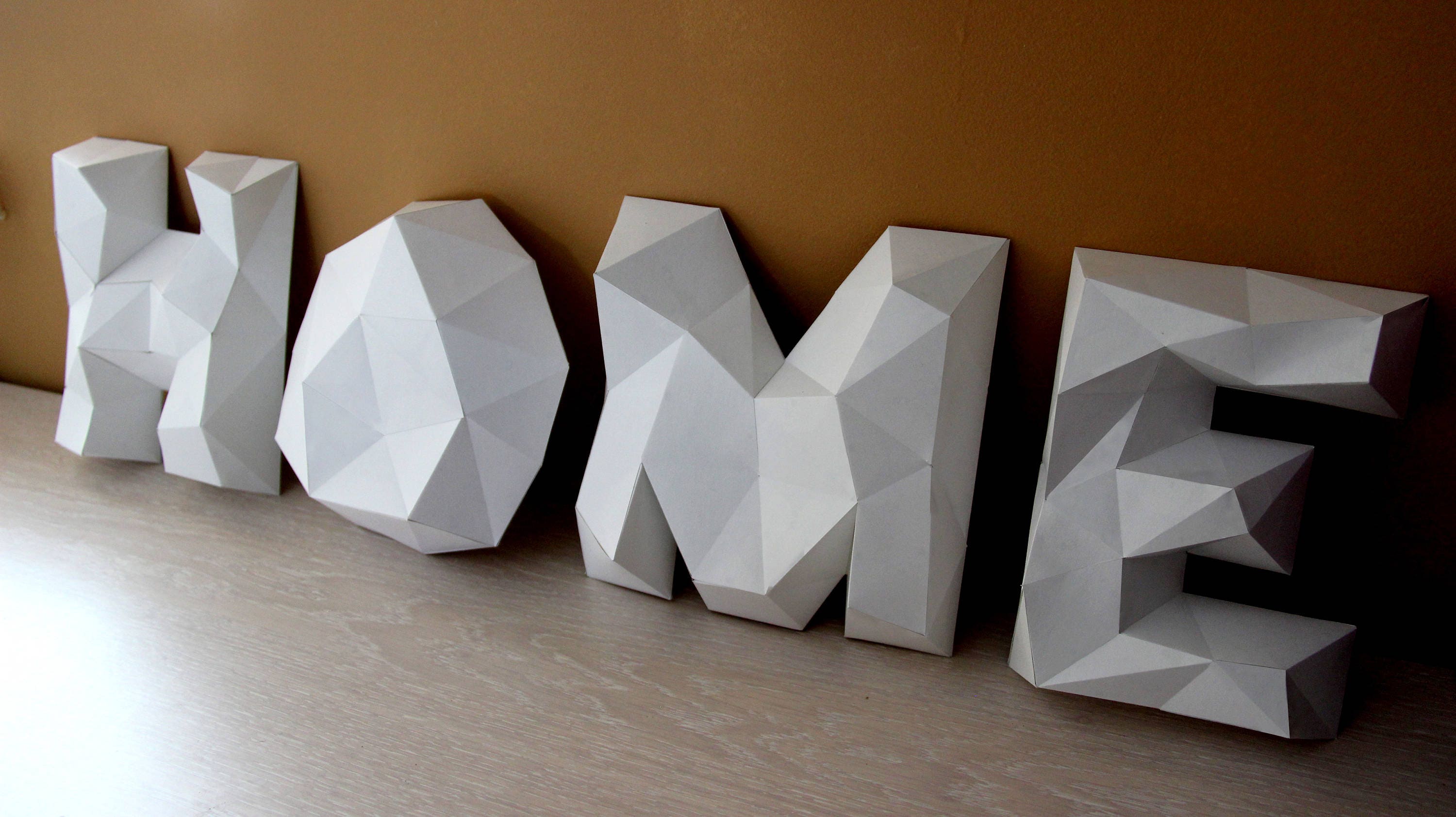 Home Letters, PDF Template, Polimind, Papercraft Letters, Home ...