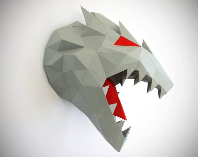 SMALL Dragon - Papercraft Kit - Etsy Israel