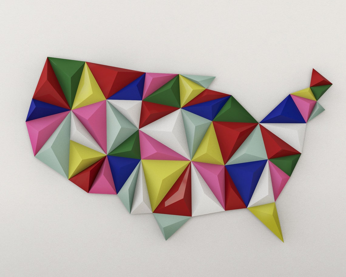 Papercraft USA, Papercraft Map, World Map, USA Papercraft - Etsy