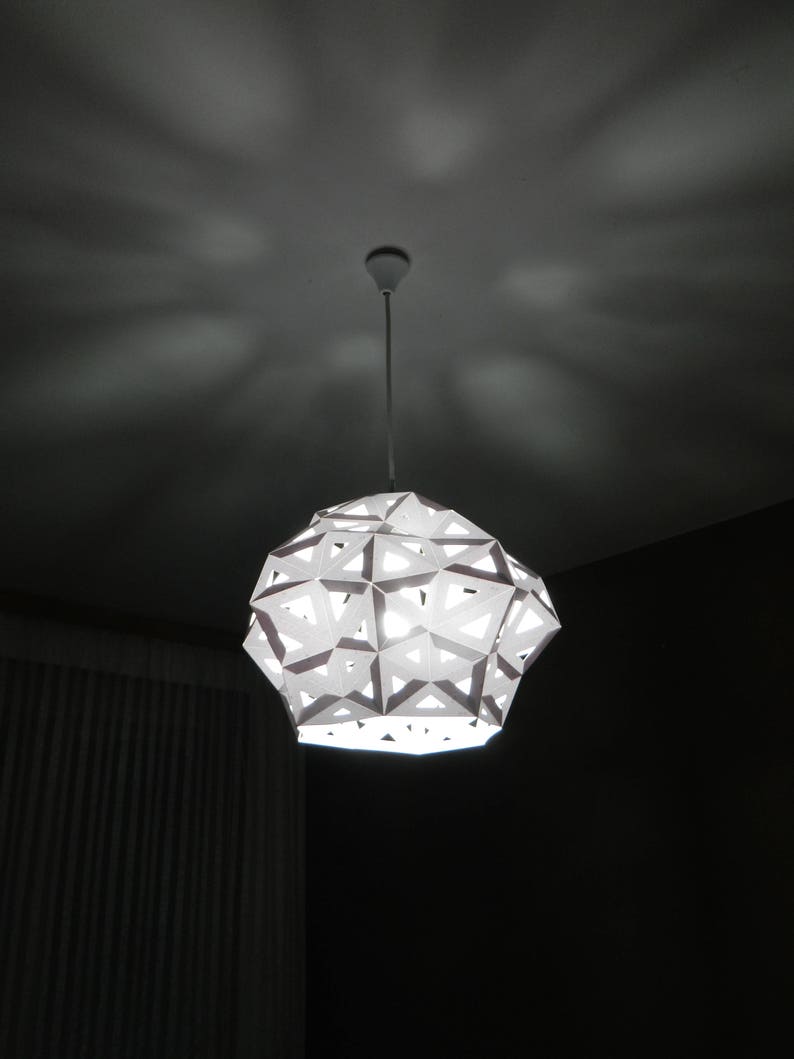 Light Shade Papercraft, Lamp Shade, Creative Decoration, DIY Deco - Etsy