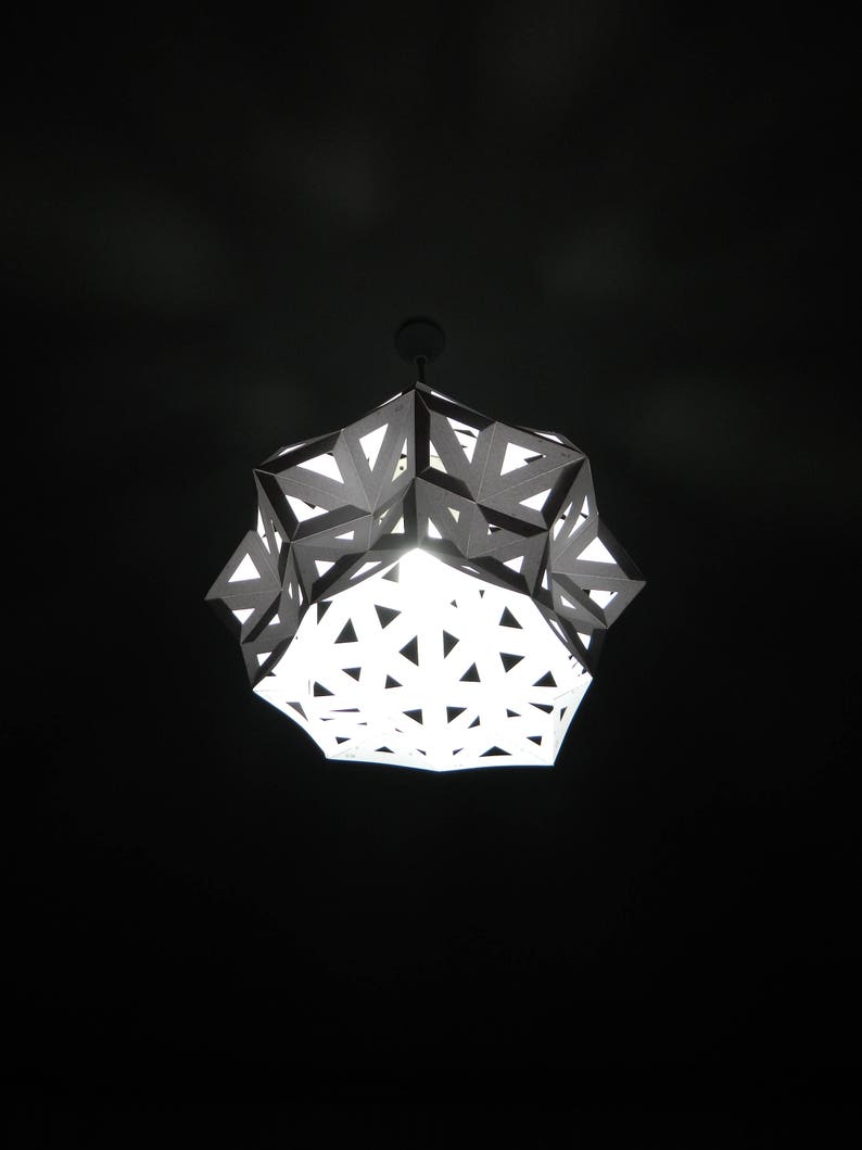 Light Shade Papercraft, Lamp Shade, Creative Decoration, DIY Deco - Etsy