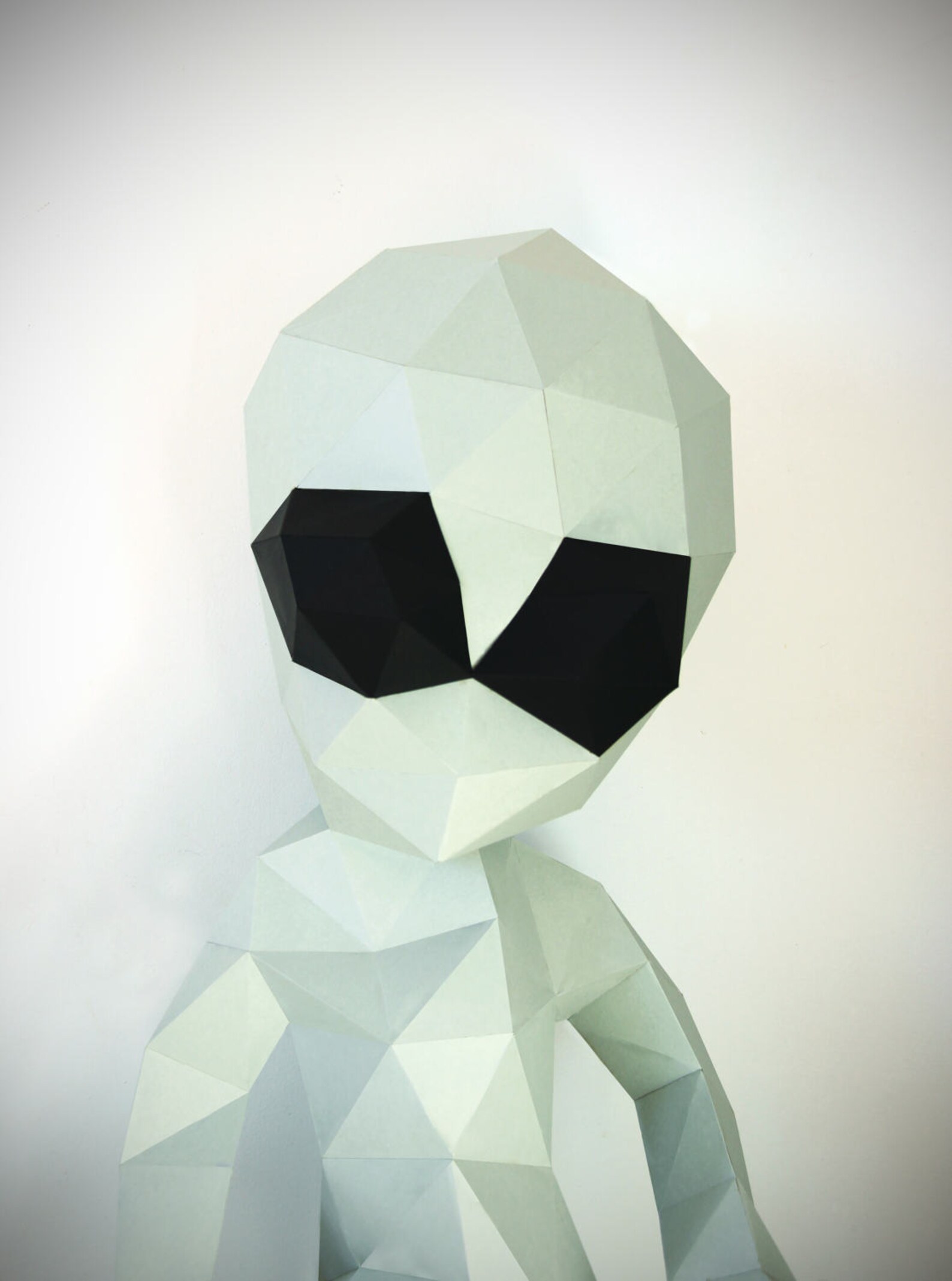 Alien Papercraft, Paper UFO, Alien Toy, DIY Alien, Geometric Papercraft ...