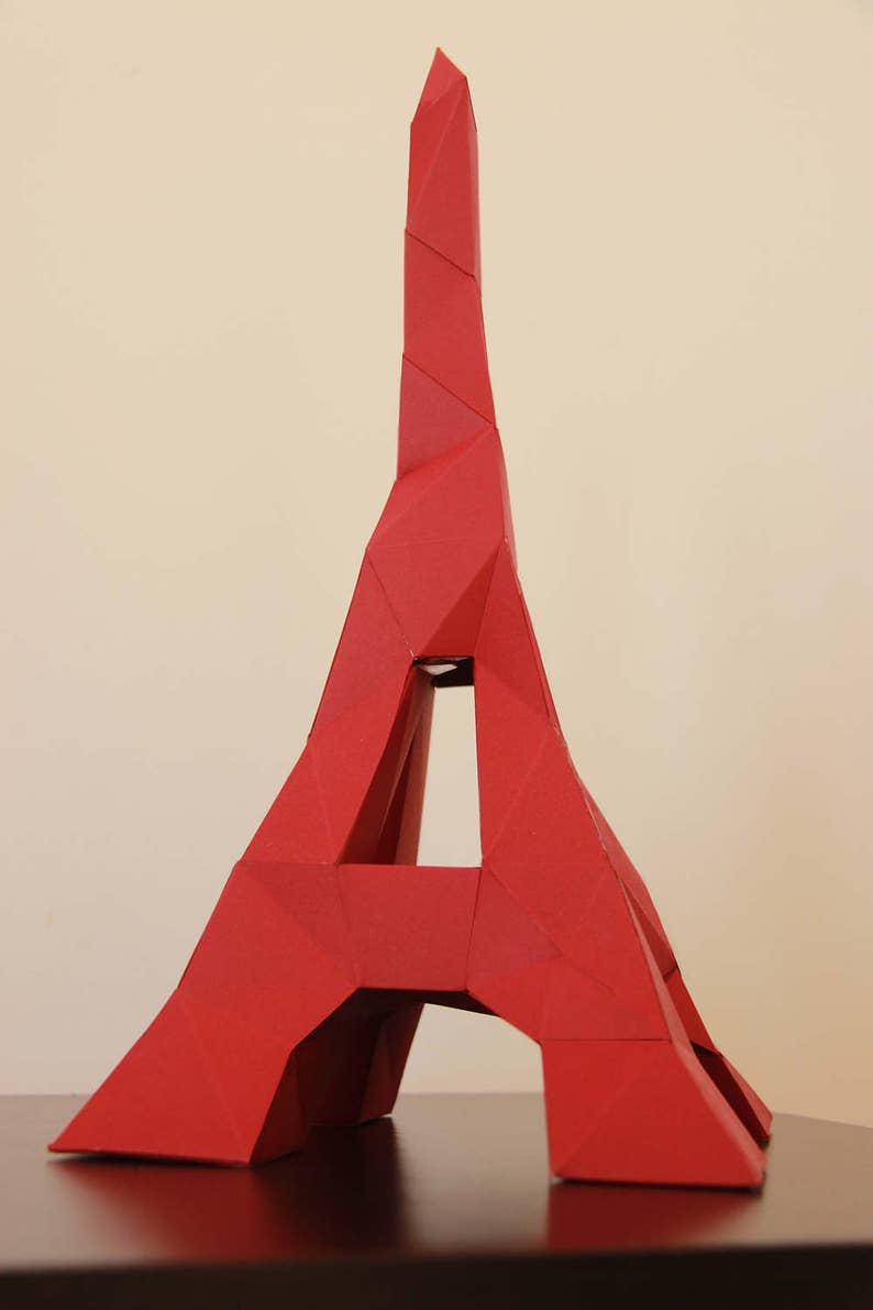 Tower Papercraft, 3D Puzzle, Low Poly, Papercraft Kit - Etsy