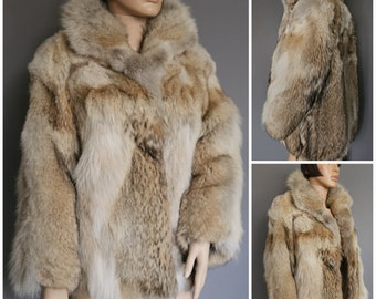 Real Coyote Fur Coat - Etsy
