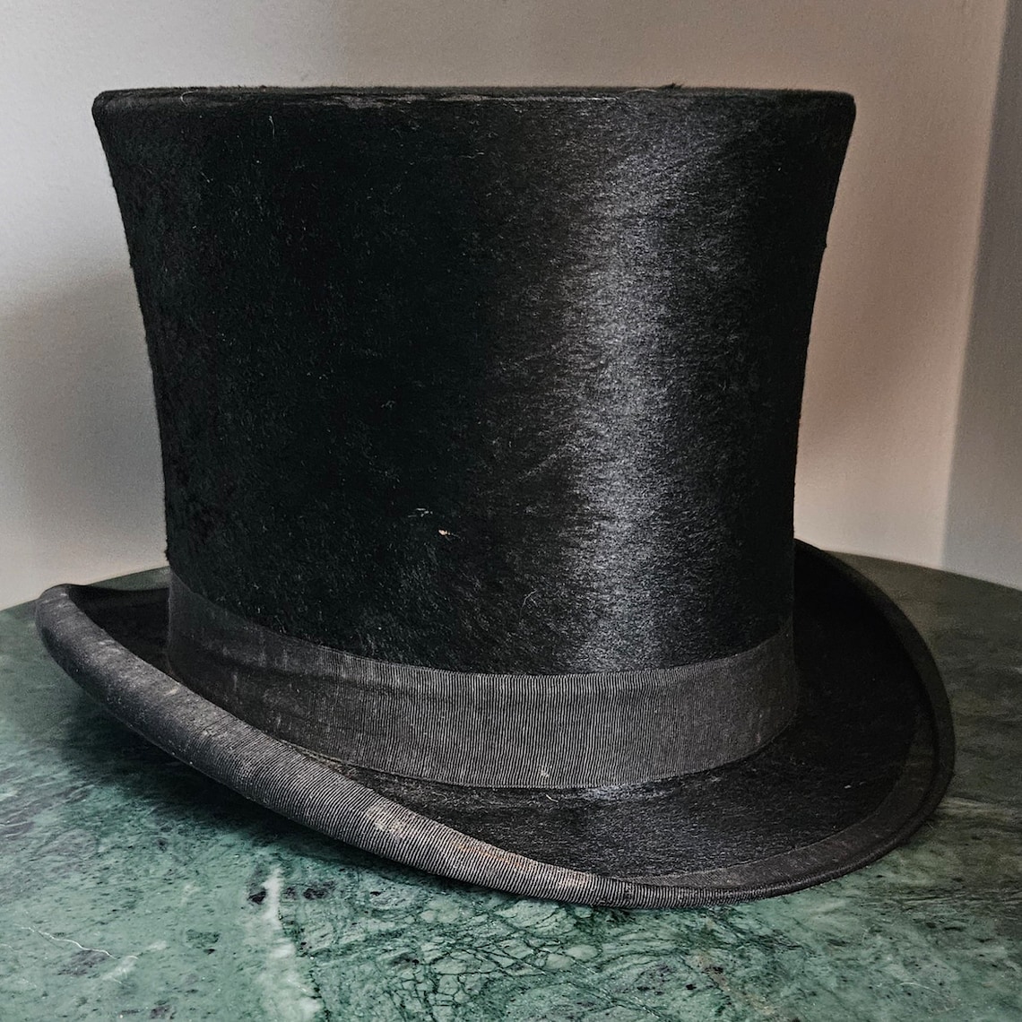 Antique Lincoln Bennett Black Silk Top Hat 1870 1899 - Etsy