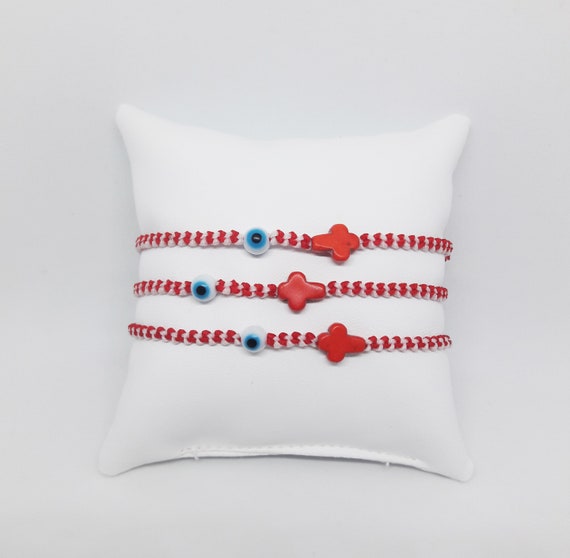 March Bracelet Martaki Martirika Greek Baptism Favors First | Etsy