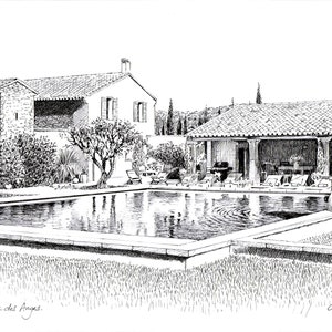 Sketch Drawing. Favourite Place Drawing Holiday Drawing. Pen and Ink ...