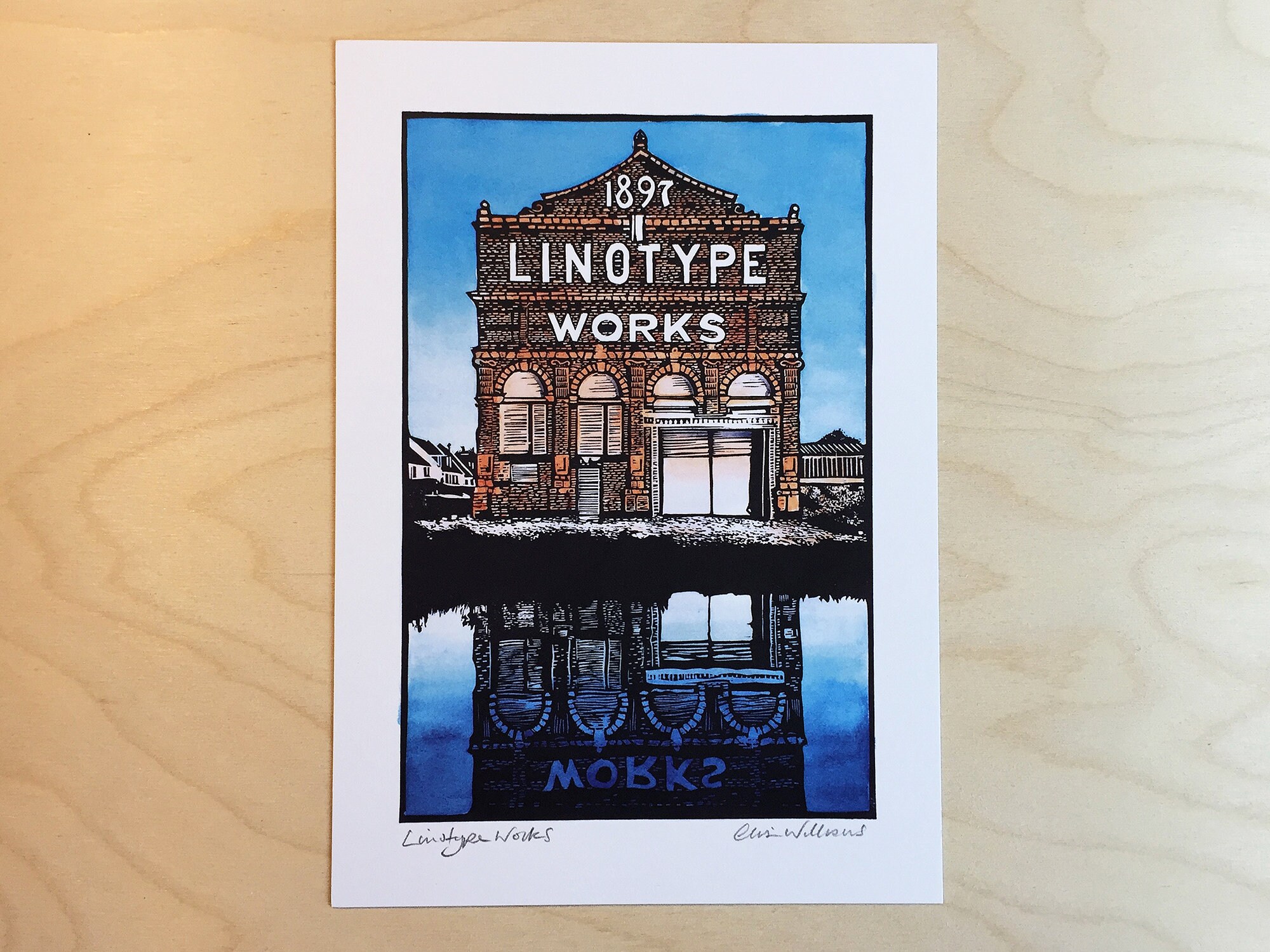 Linotype Works Altrincham. A5 Colour Art Print From an - Etsy UK