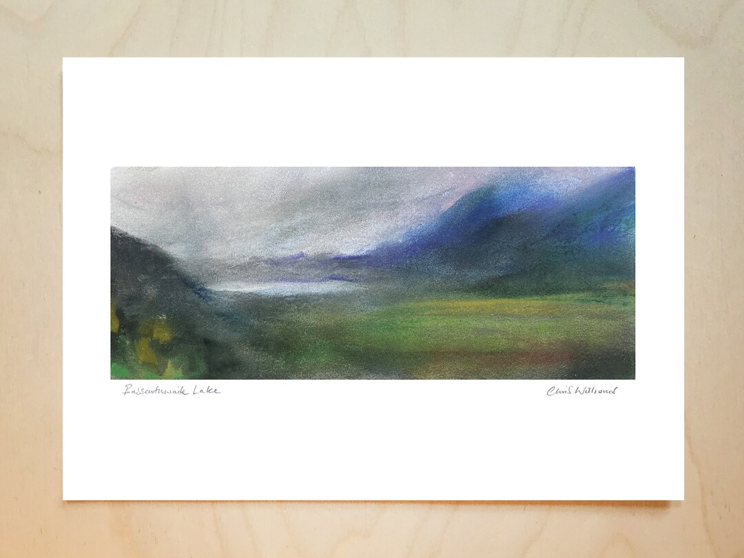 A5 Art Print of Bassenthwaite Lake. Lake District View. Skiddaw ...