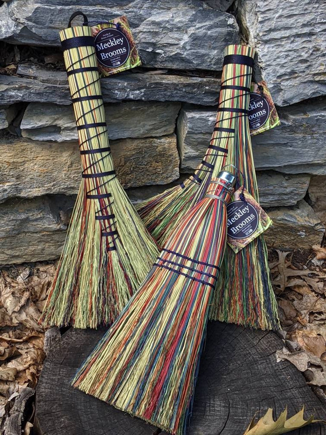 Rainbow Whisk Broom: Handmade Cottagecore Altar Decor - Etsy