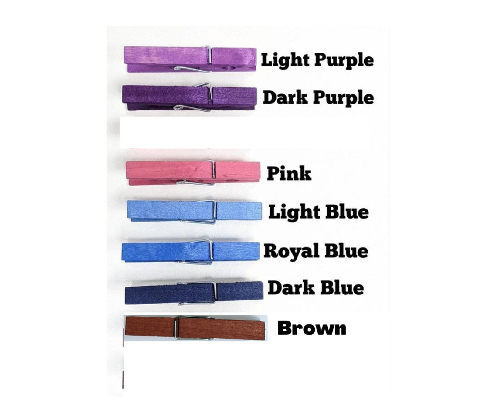 Wooden Clothes Pins 3", 25 Pins, Kaleidoscope of Dyed Colors for Spring ...