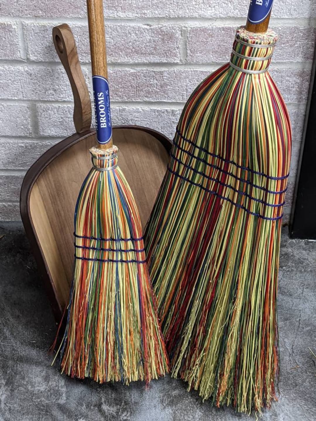 Mommy and Me Matching Corn Brooms Child Broom and Adult Broom Rainbow ...