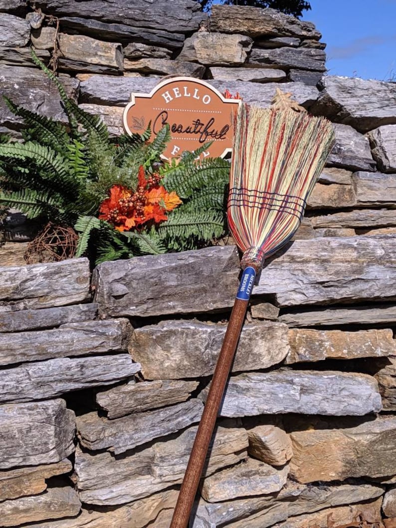 Handmade Broom House Broom Country Kitchen Decor Rainbow | Etsy