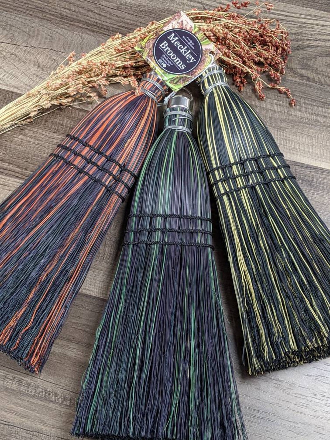 Old Fashioned WHISK Broom, BLACK Base Broomcorn, House Broom, House ...