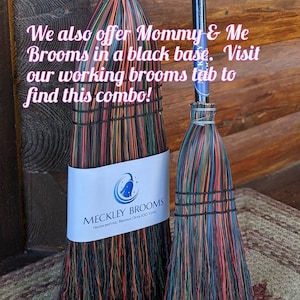 Mommy and Me Matching Corn Brooms Child Broom and Adult Broom Rainbow ...