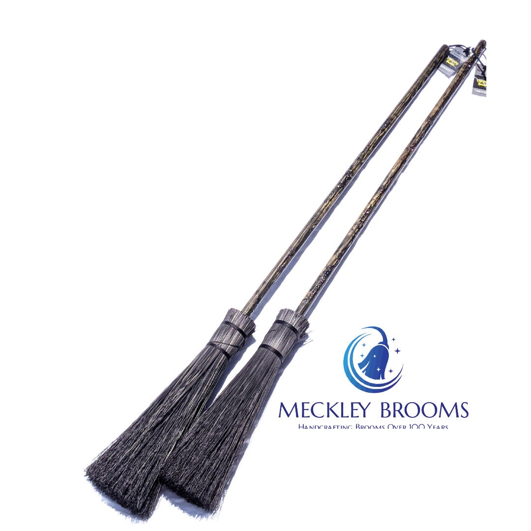 Black Misfit Lightning Witch Broom, Steam Punk and Halloween Decor ...