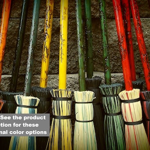 Orange Witches Broom, Aesthetic Fall and Halloween Decor, Witch Besom ...