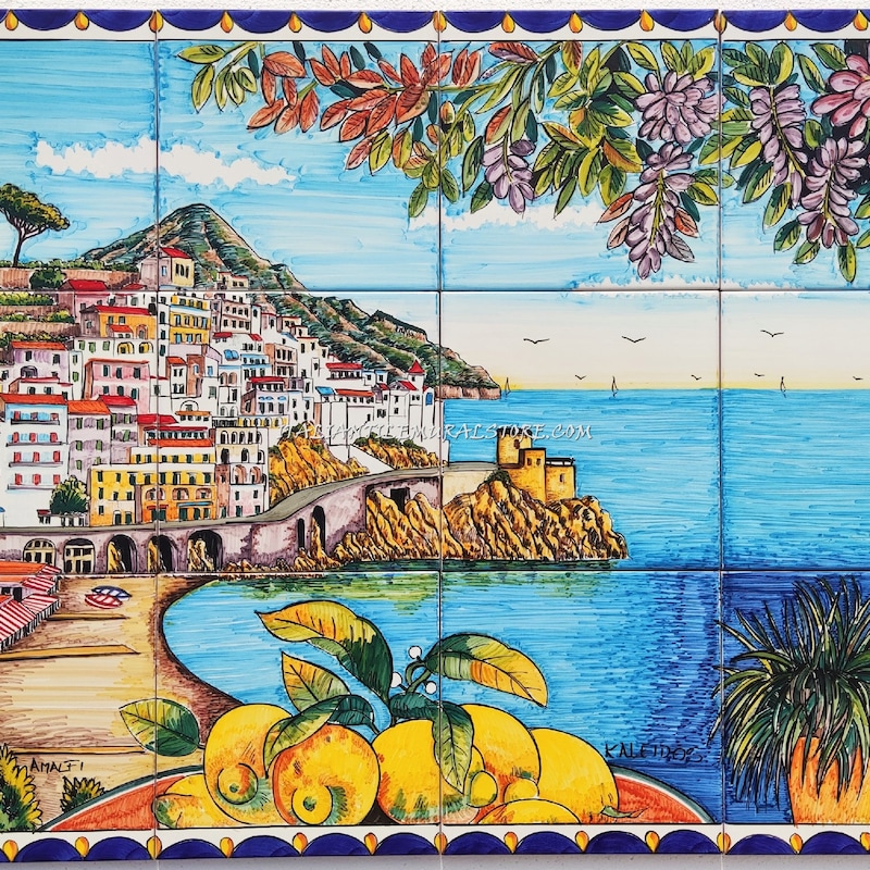 Italian Tile Mural - Etsy