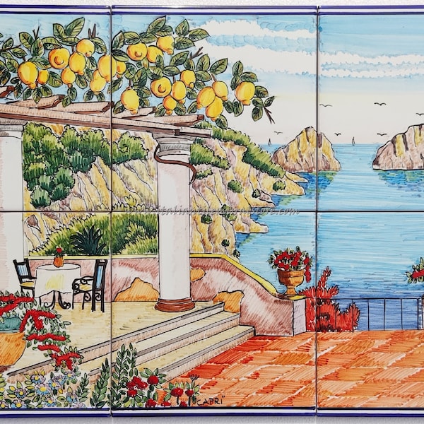 Italian Tile Mural - Etsy
