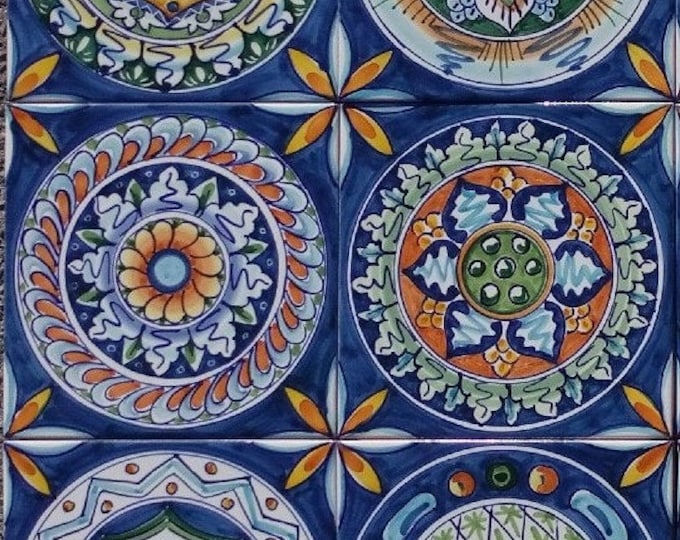Italian Decor Set of 6 Tiles Wall Art Outdoor Wall Art Tile - Etsy