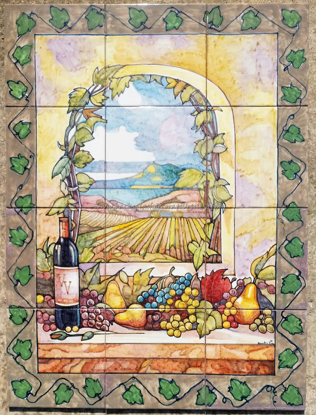 Tile Murals - Ceramic Decorative Tiles Window Lemon Decorative Tile ...