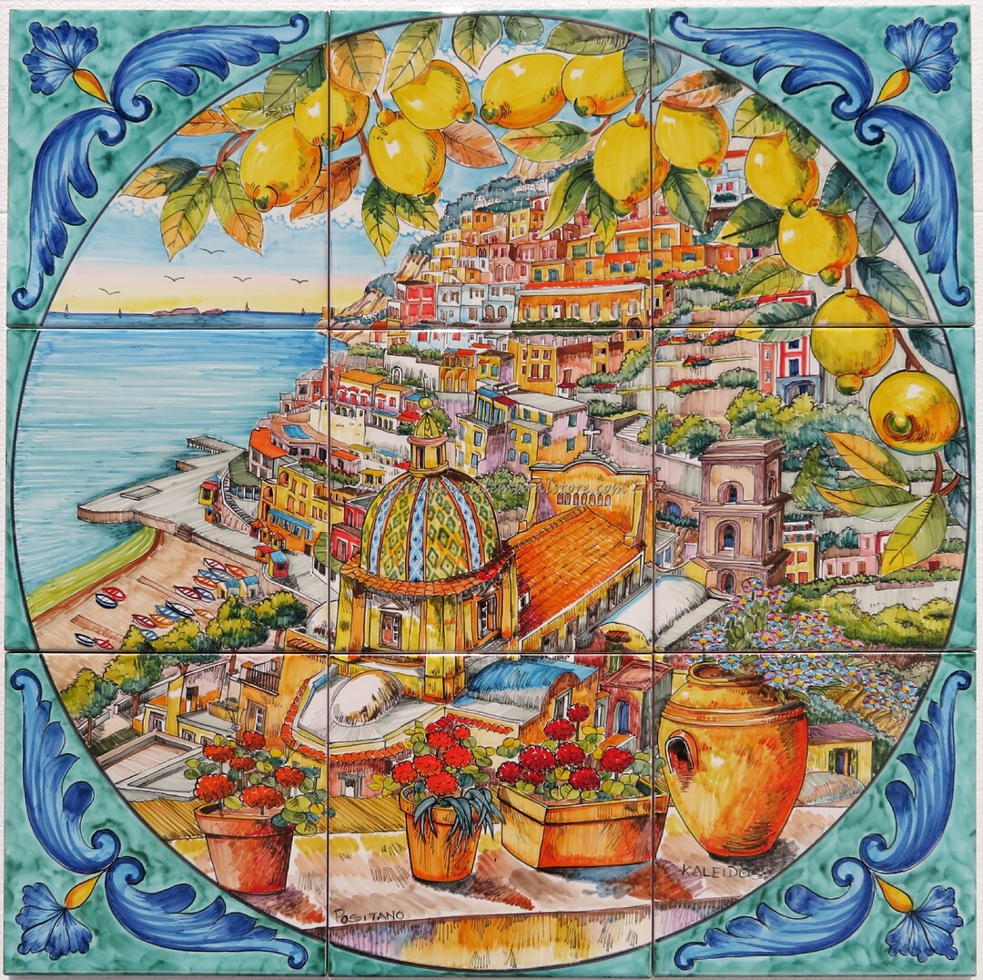 Beautiful Ceramic Panel on the Positano View - Positano Terrace ...