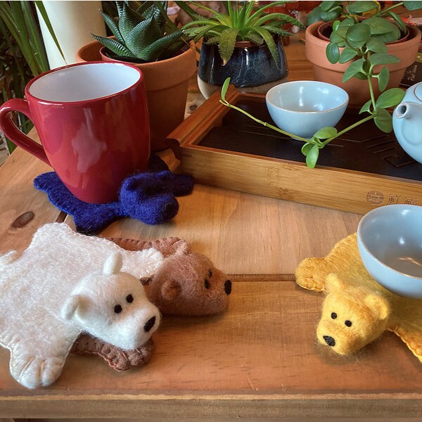 Felt Coasters - Etsy